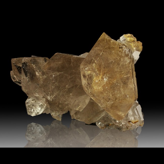 3.9" Sharp & Clear RUTILATED QUARTZ Crystals with Golden Needles Brazil ...