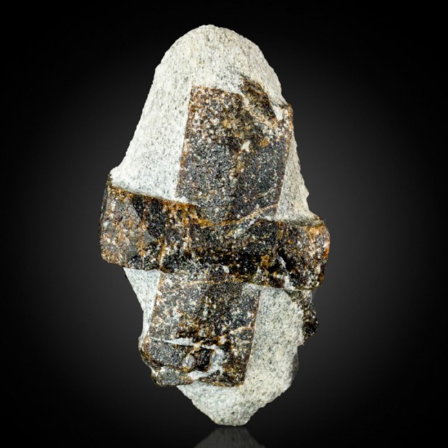 2.3" Natural Fairy Cross STAUROLITE Sharp RedBrown Twin Crystals Russia ...